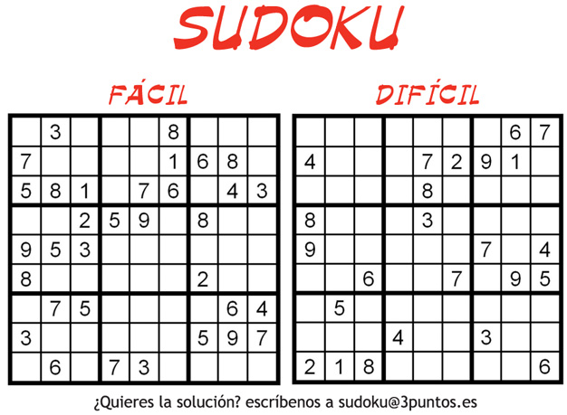 SUDOKU: REVISTA 3 PUNTOS